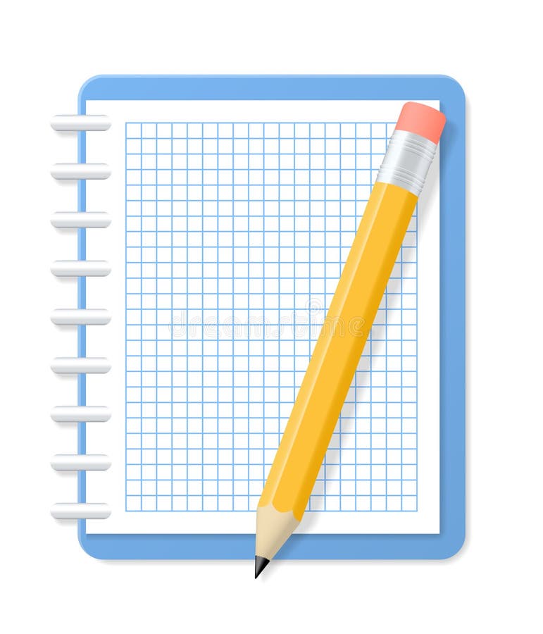 Cuaderno Y Lápiz Ilustración Del Vector Ilustración De Diario 50951472