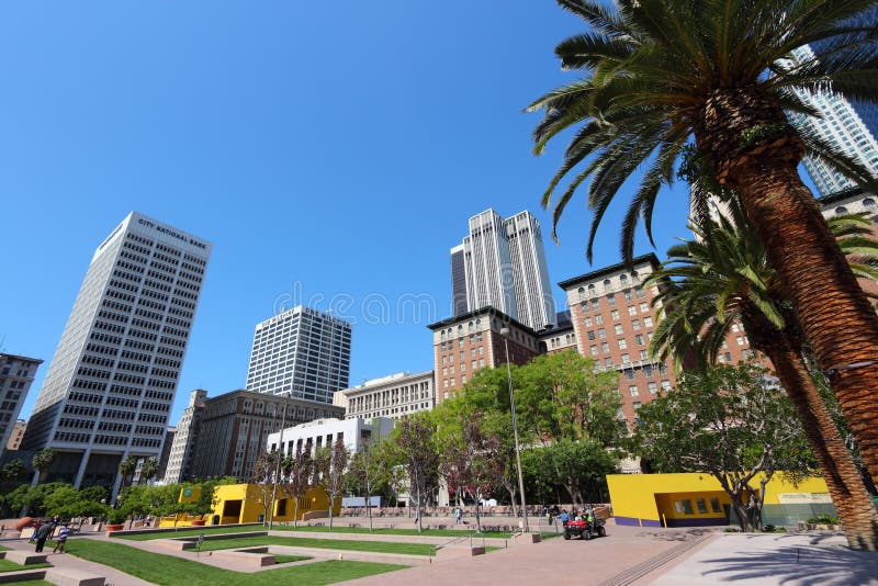 Cuadrado de Pershing, LA imagen de archivo editorial. Imagen de estados ...