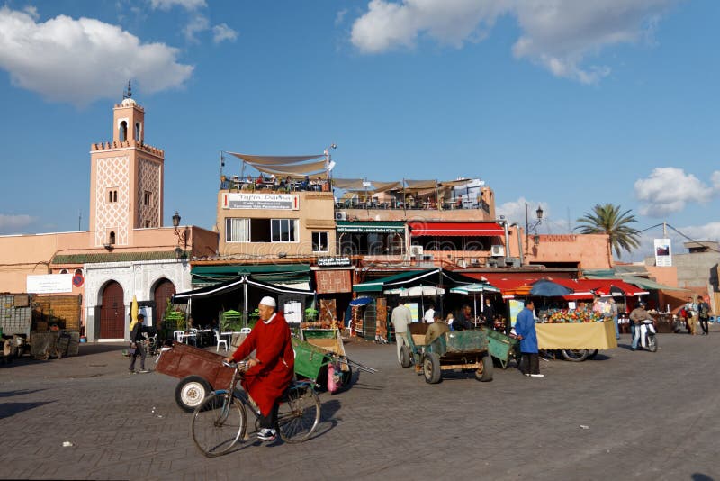 Cuadrado Del EL Fnaa De Jema En Marrakesh 02 Imagen editorial - Imagen ...