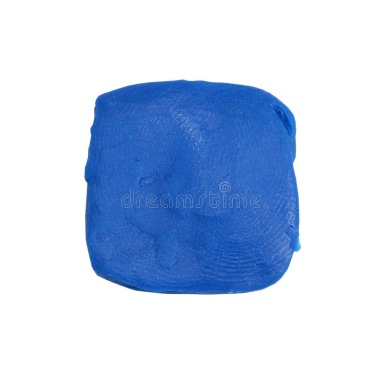 Cuadrado Plasticine Azul Aislado En Blanco Foto de archivo - Imagen de ...