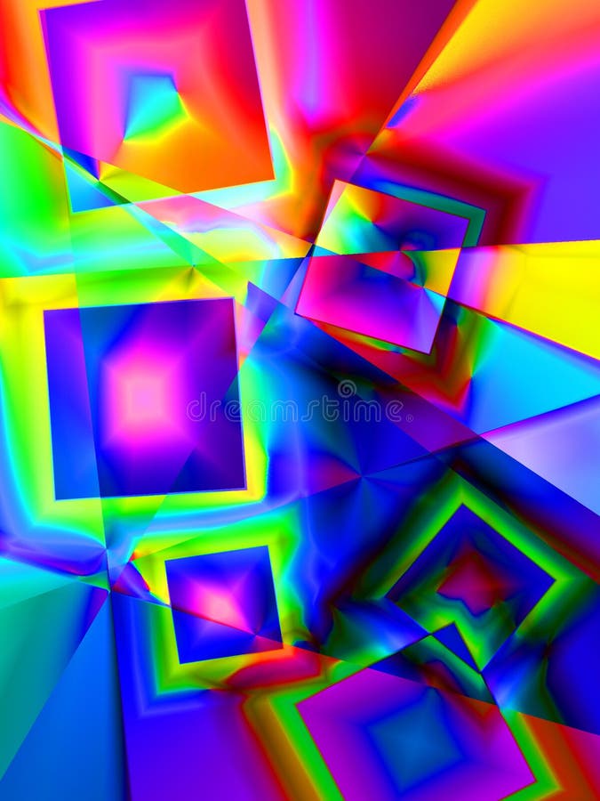 Cuadrados 3 del color stock de ilustración. Ilustración de shapely - 625570