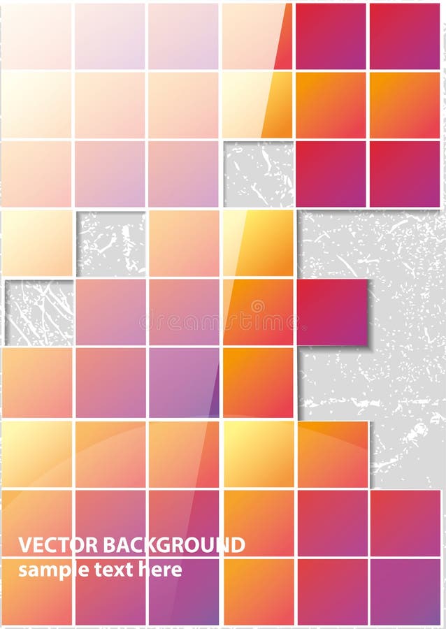 Cuadrados abstractos ilustración del vector. Ilustración de bloque ...