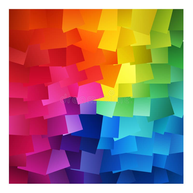 Cuadrados Abstractos Coloridos Ilustración del Vector - Ilustración de ...