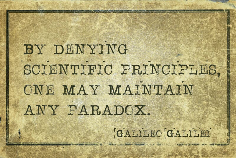 Cualquier paradoja Galilei foto de archivo. Imagen de cartulina - 76960878