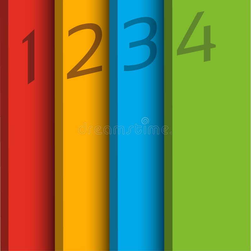 Cuatro Etapas Colorored (opciones) Ilustración del Vector - Ilustración ...