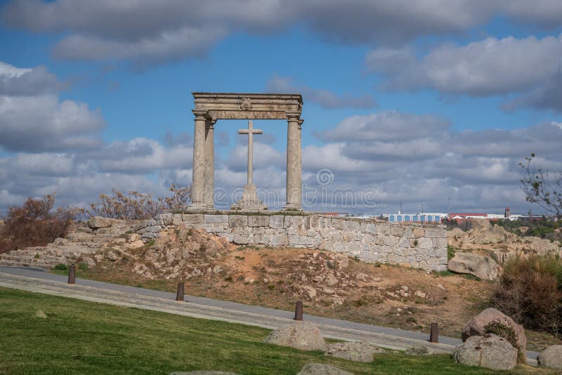 Cuatro Postes (the Four Posts) Cross and Viewpoint - Avila, Spain Stock ...