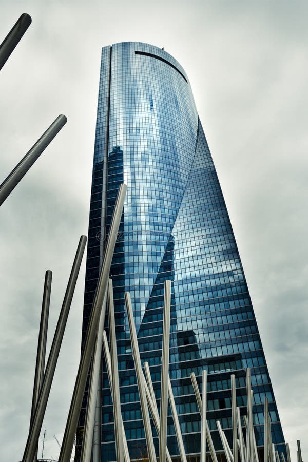 Cuatro Torres Business Area, Madrid Spain Stock Photo - Image of area ...