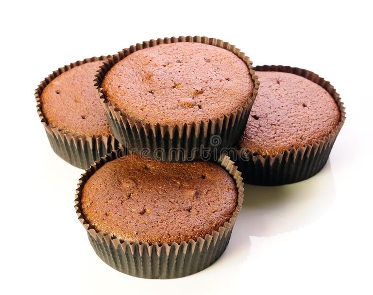 Cub Cake on White Background Stock Image - Image of confectionery ...