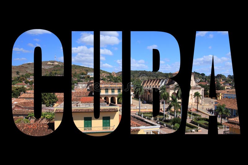 Letras de Cuba imagen de archivo. Imagen de vacaciones - 74371343