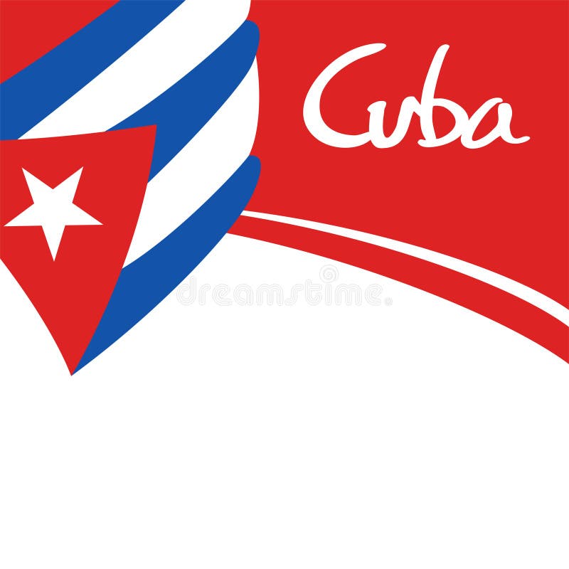 Cuba banner symbol stock vector. Illustration of country - 117535250