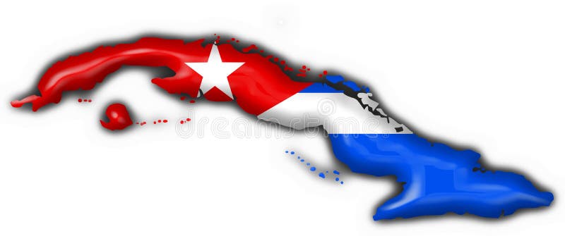 Cuba button flag map shape stock illustration. Illustration of latin ...