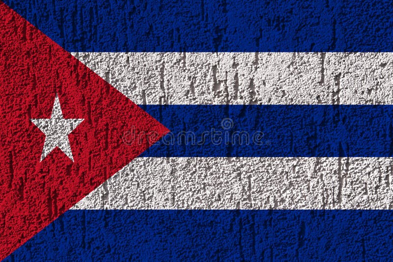Cuba Flag on the Background Texture. Concept for Designer Solutions ...