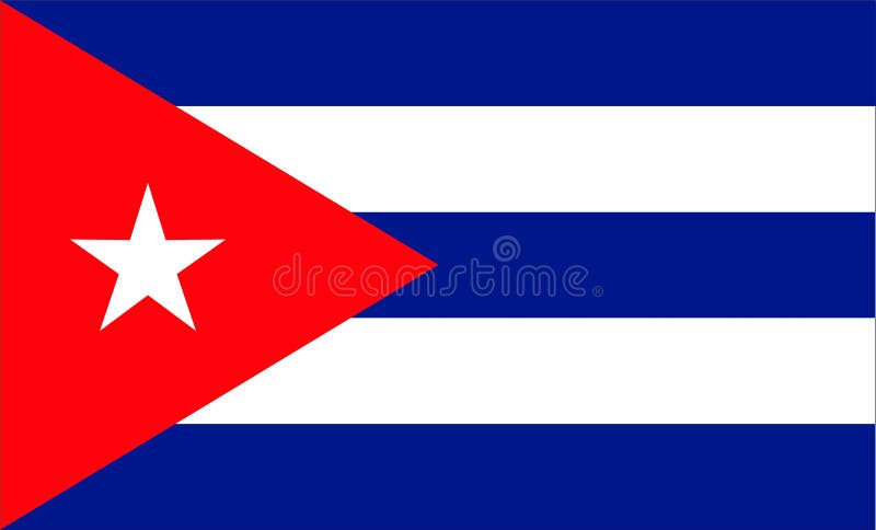 Cuba Flag Design Vector stock vector. Illustration of color - 265539723