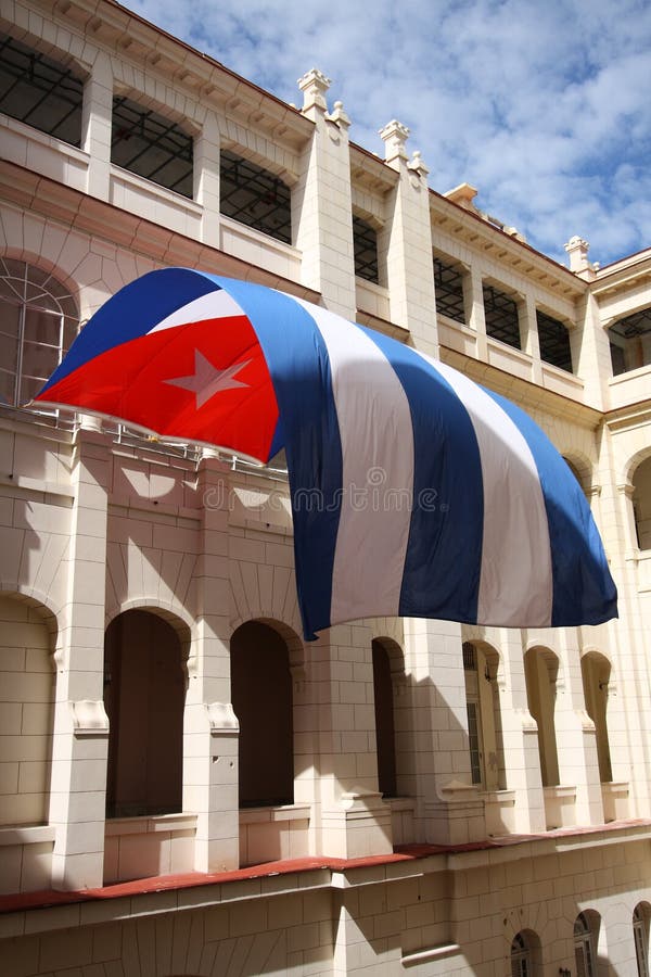 Cuba Flag Flying in Havana editorial image. Image of hanging - 43570895