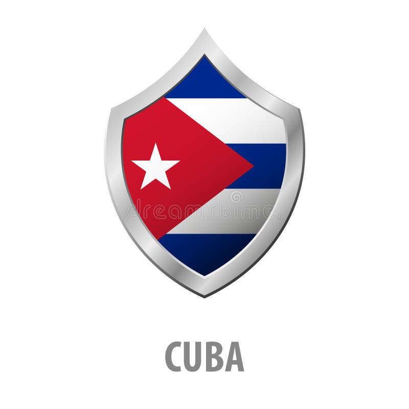 Cuba shield for olympics stock illustration. Illustration of cuban ...