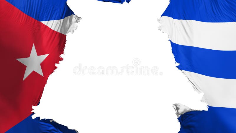 Cuba flag ripped apart stock illustration. Illustration of ripped ...