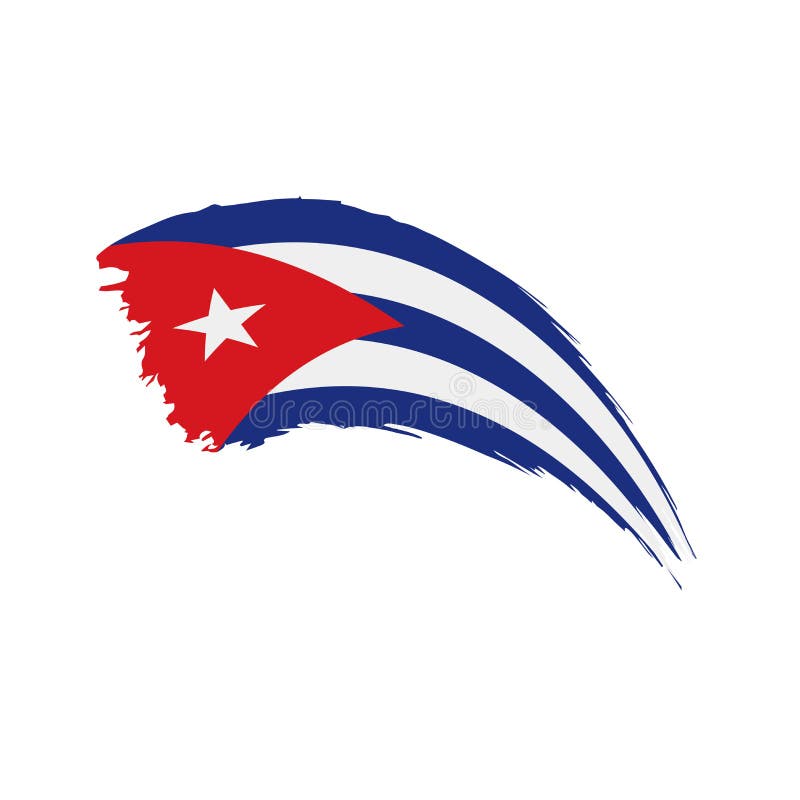 Cuba Flag, Vector Illustration Stock Vector - Illustration of pennant ...