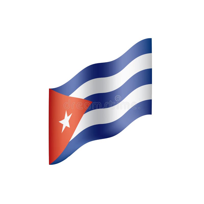 Cuba Flag, Vector Illustration Stock Illustration - Illustration of ...
