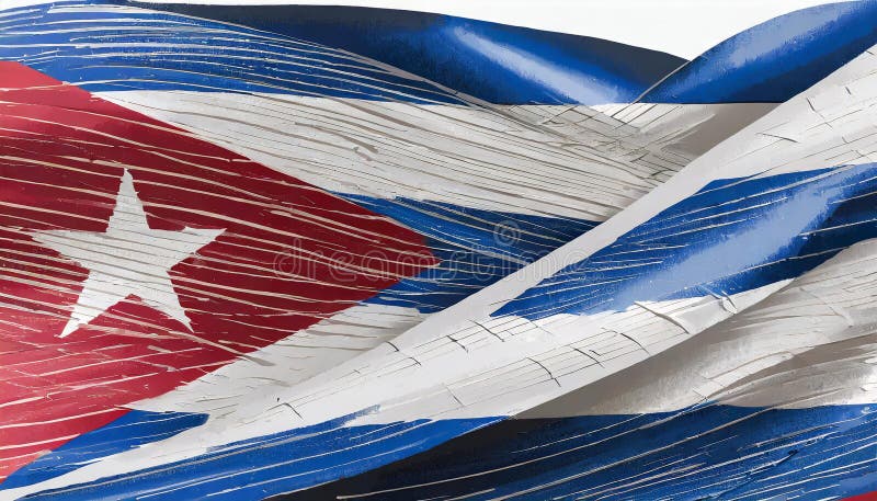 Cuba Flag Waving on the Wind Stock Illustration - Illustration of ...