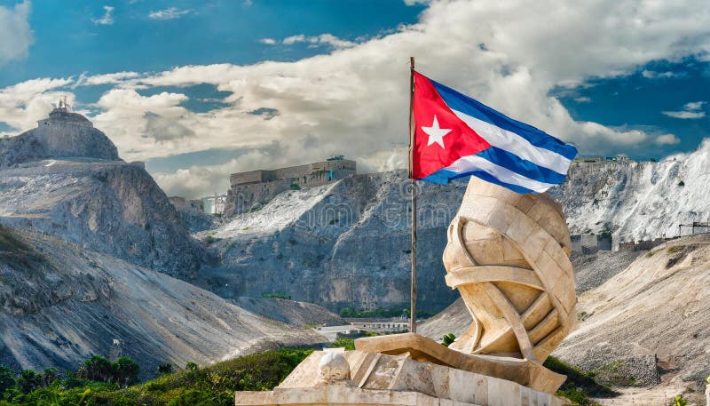 Cuba Flag Waving on the Wind Stock Illustration - Illustration of ...