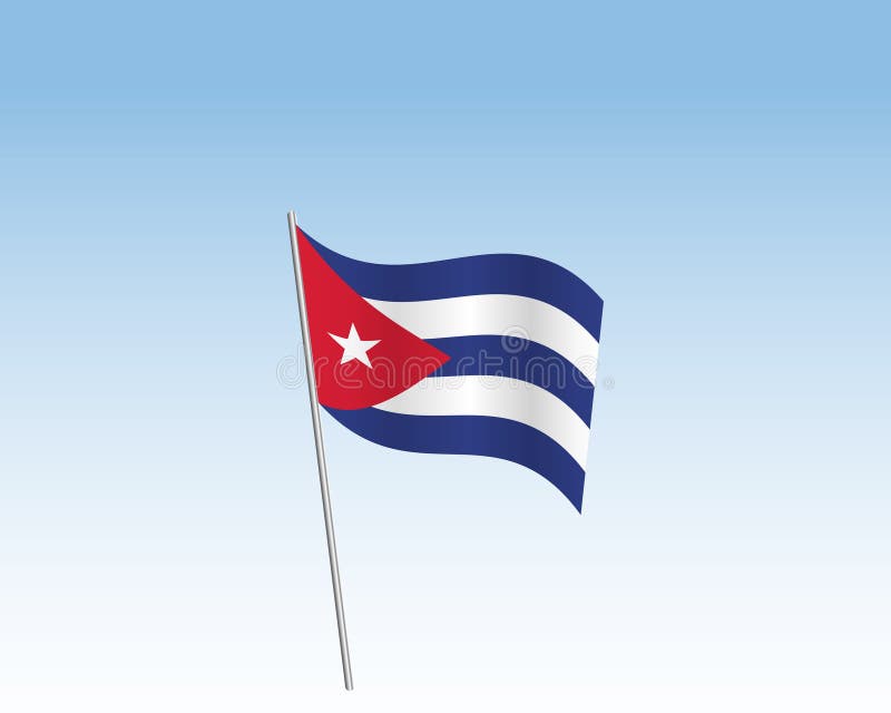 Cuba Flags in a Realistic Vector Artwork Stock Illustration ...