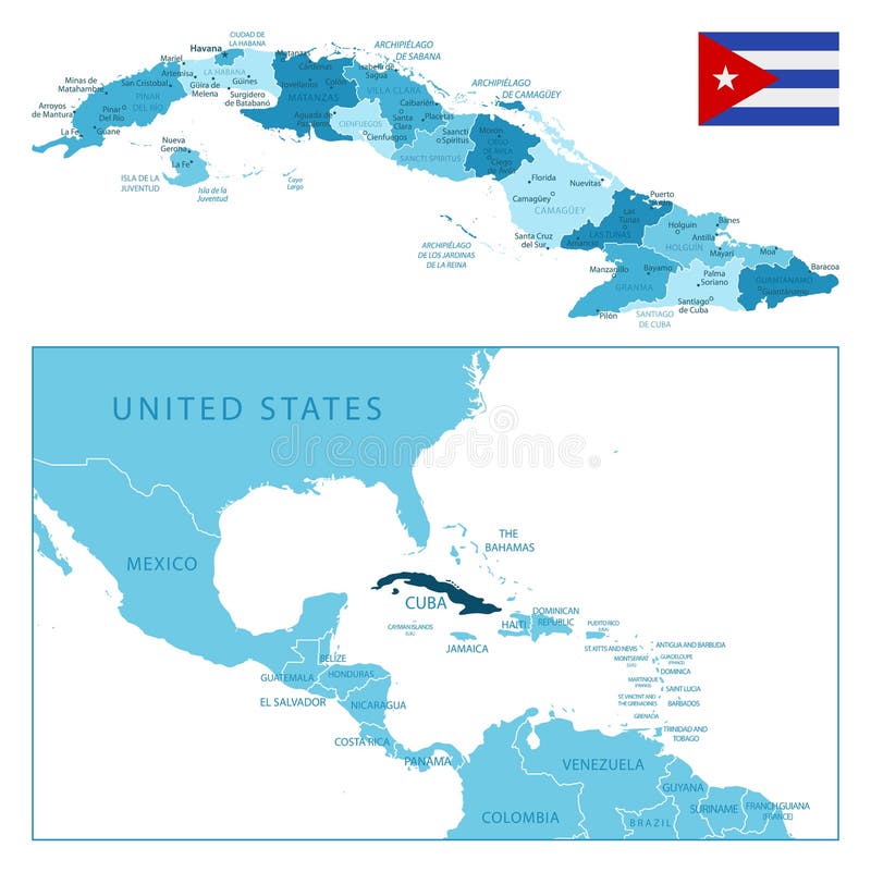 Cuba Map - Highly Detailed Vector Illustration Stock Vector ...