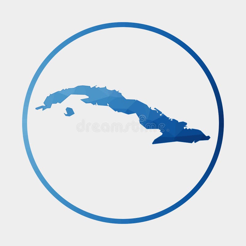 Cuba icon.. stock vector. Illustration of cuban, poly - 204754495