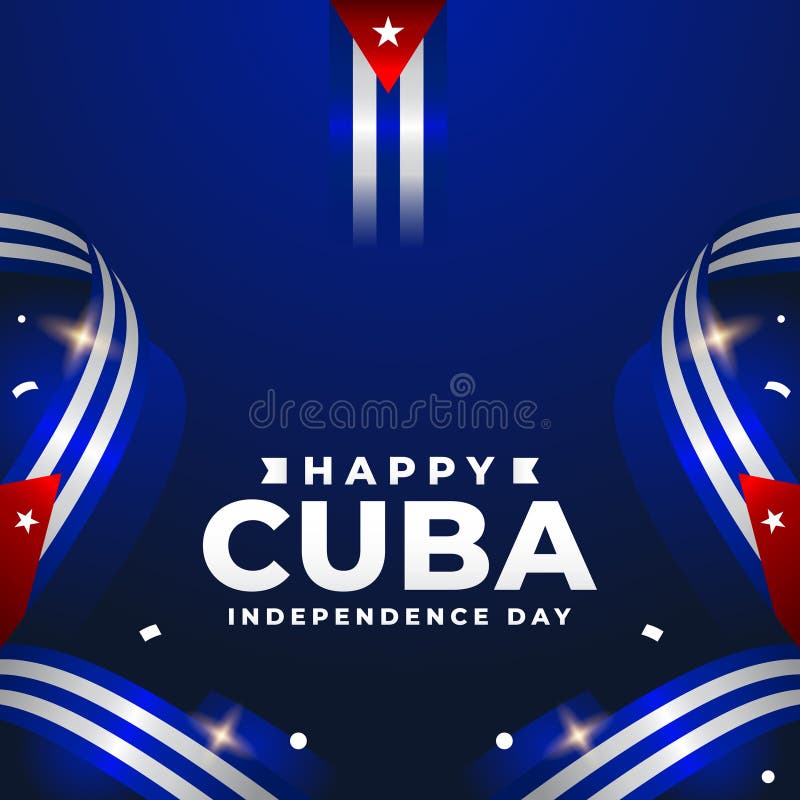 Cuba Independence Day Design Illustration Collection Stock Illustration ...