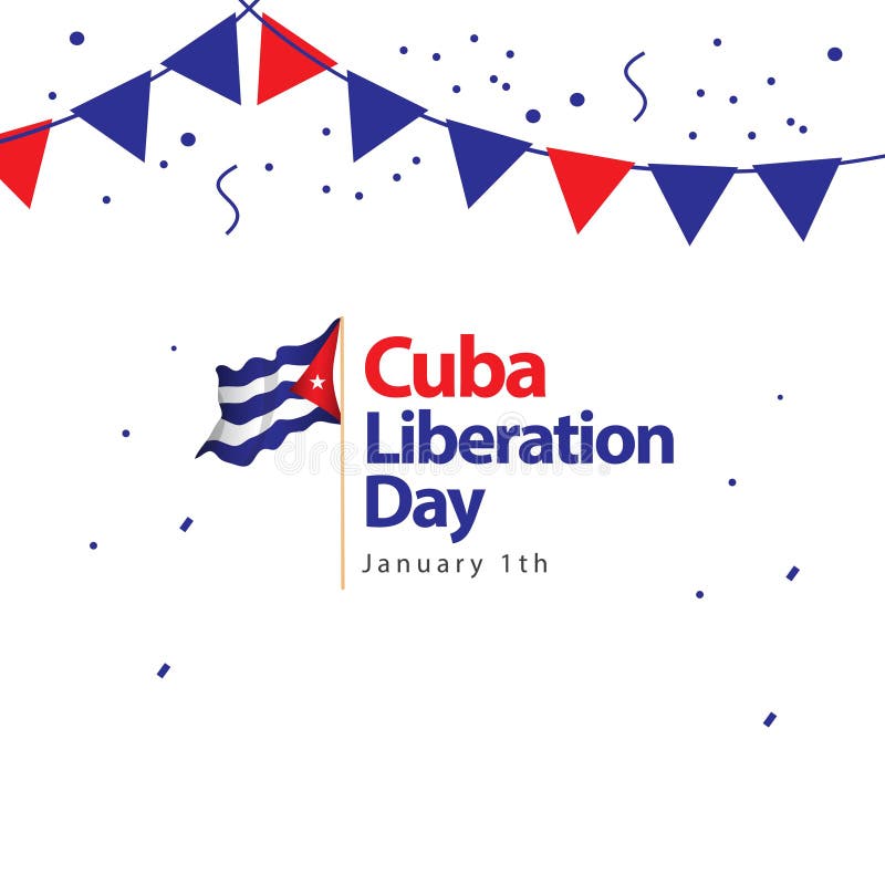 Cuba Liberation Day Greeting Card, Banner, Vector Illustration. Stock ...