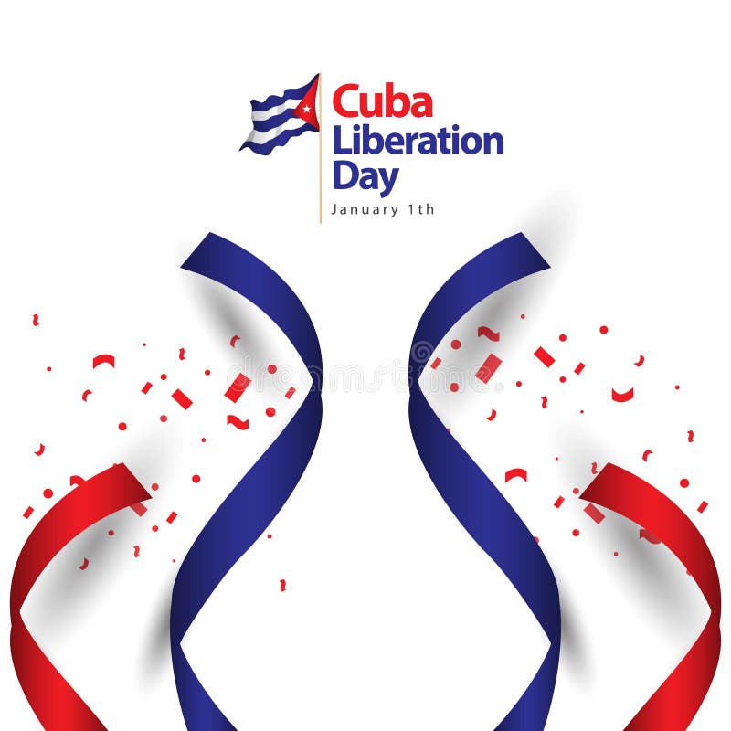Cuba Liberation Day Greeting Card, Banner with Template Text Vector ...
