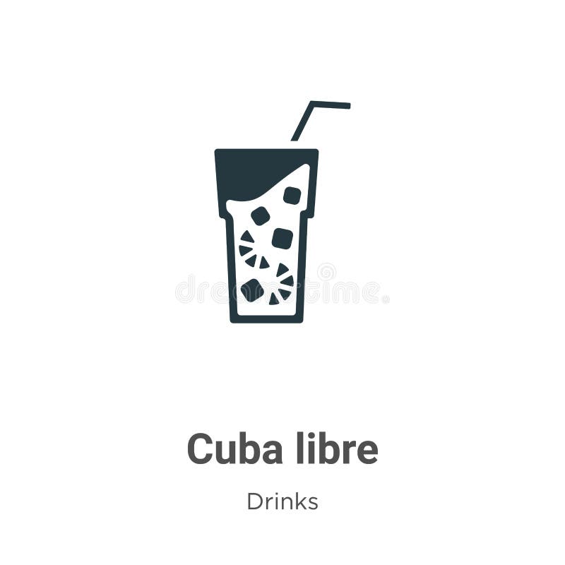 Cuba Libre Icon in Filled, Thin Line, Outline and Stroke Style. Vector ...