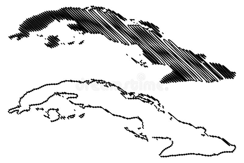 Cuba map vector stock vector. Illustration of flat, colored - 92606553
