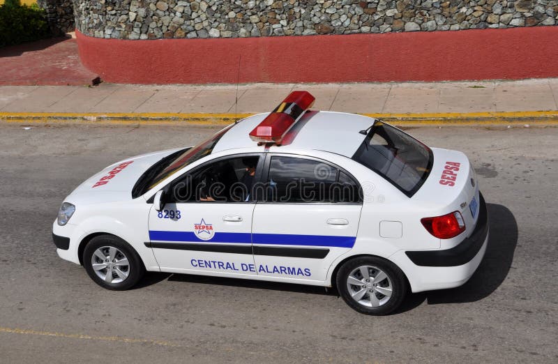 Cuba police car editorial stock image. Image of arrests - 42596229
