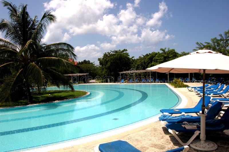 Cuba pool stock image. Image of chair, longchair, cuba - 3822067