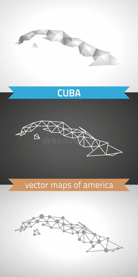 Cuba Vector Chalk Drawing Map Isolated On A White Background Stock ...