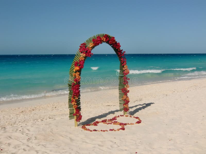 Beach and Ocean in Cuba in the Spring. Cuban Resort Stock Image - Image ...