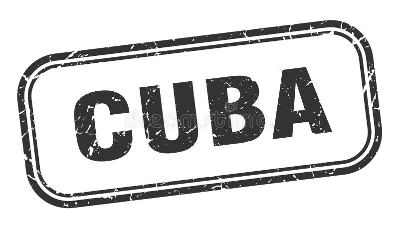 Cuba stamp stock vector. Illustration of square, white - 125005595