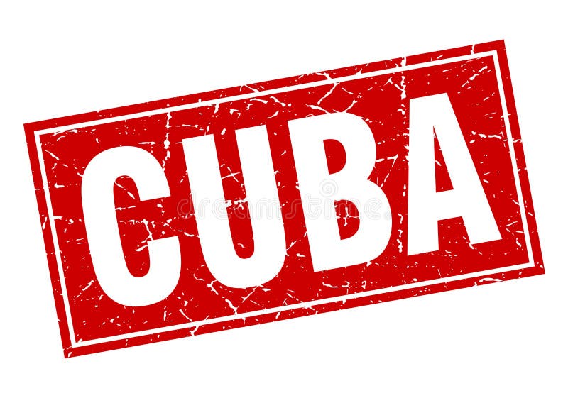 Cuba stamp stock vector. Illustration of square, white - 125005595