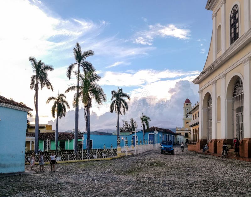 Cuba stock image. Image of cuba, village, trinidad, sunset - 128851495