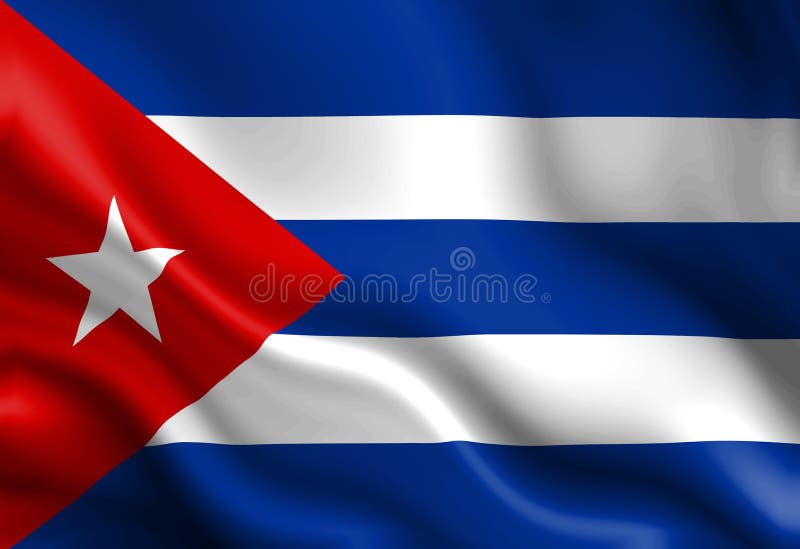Cubaanse Vlag stock illustratie. Illustration of cubaans - 2314071