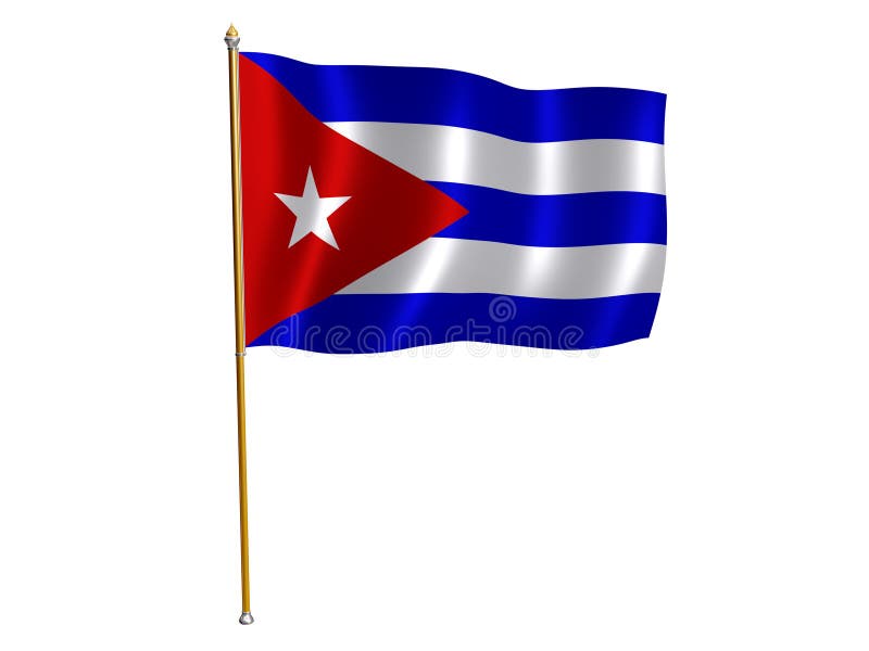 Cubaanse Vlag stock illustratie. Illustration of cubaans - 2314071