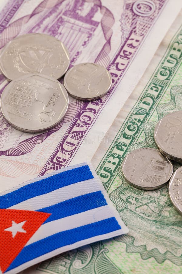 Cuban Banknotes and Coins on the Table. Stock Photo - Image of embargo ...