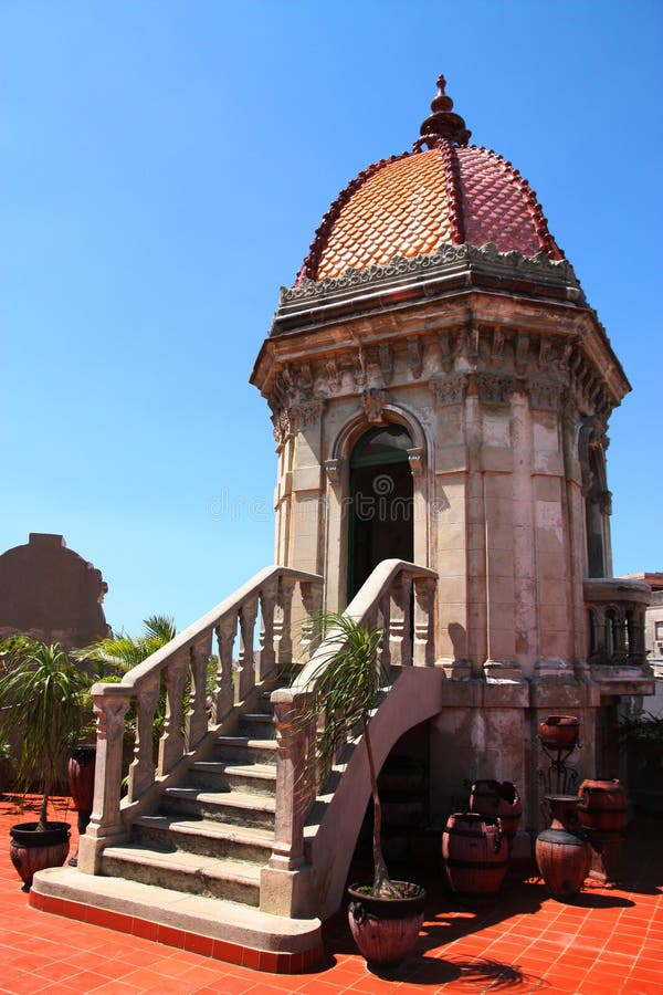 Cuban building roof stock image. Image of church, balcony - 25916949