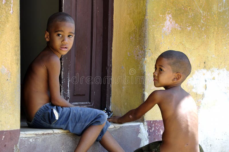 Cuban Children Playing Domino on the Street Editorial Photography ...
