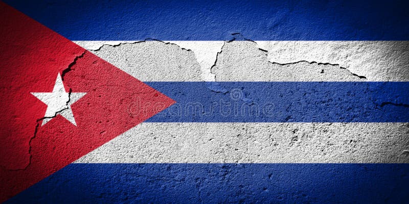 Distressed cuban flag stock image. Image of rough, cubano - 1233397