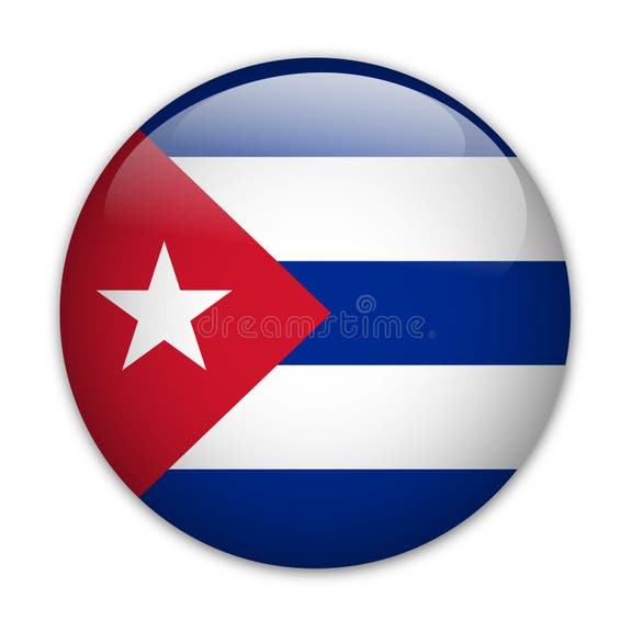 Cuban flag in form circle stock vector. Illustration of pinbadge ...