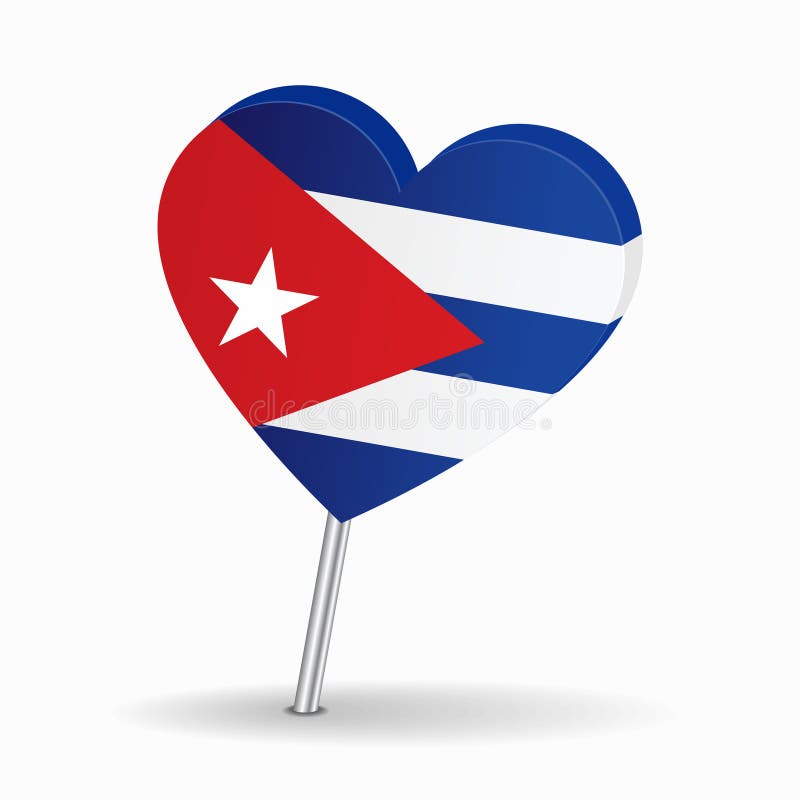Cuban Flag Heart-shaped Map Pointer Layout. Vector Illustration. Stock ... Cuban Flag Heart-shaped Map Pointer Layout. Vector Illustration. Stock ...