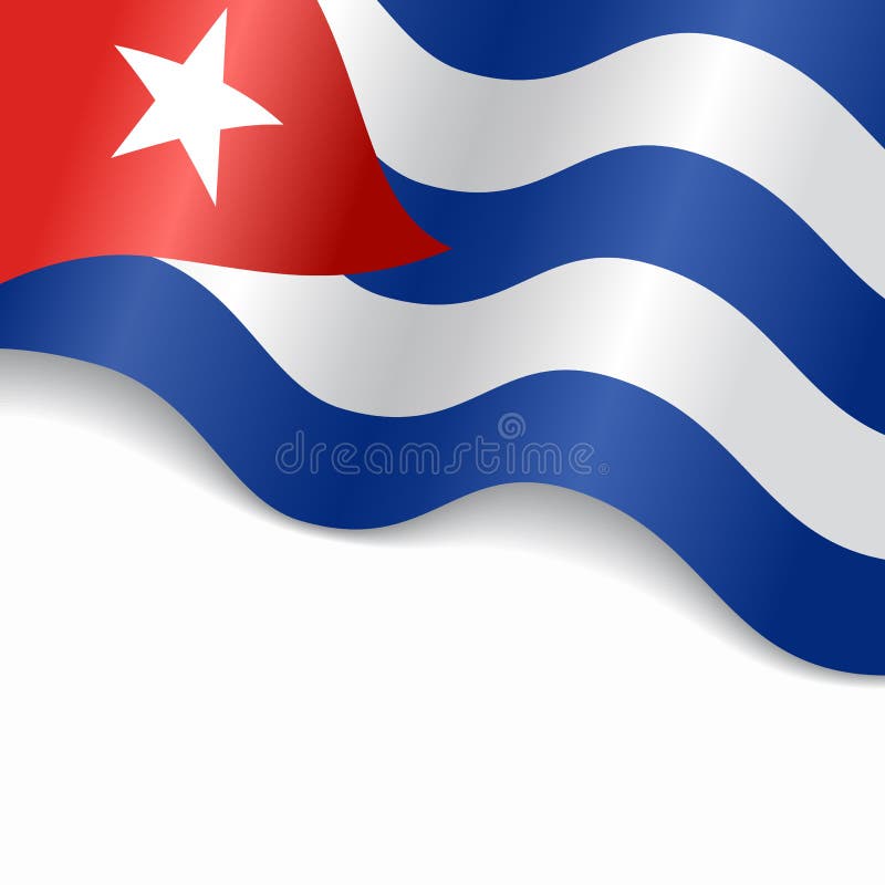 Cuban Flag Wavy Abstract Background. Vector Illustration. Stock Vector ...