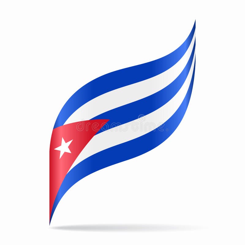 Cuban Flag Wavy Abstract Background. Vector Illustration. Stock Vector ...