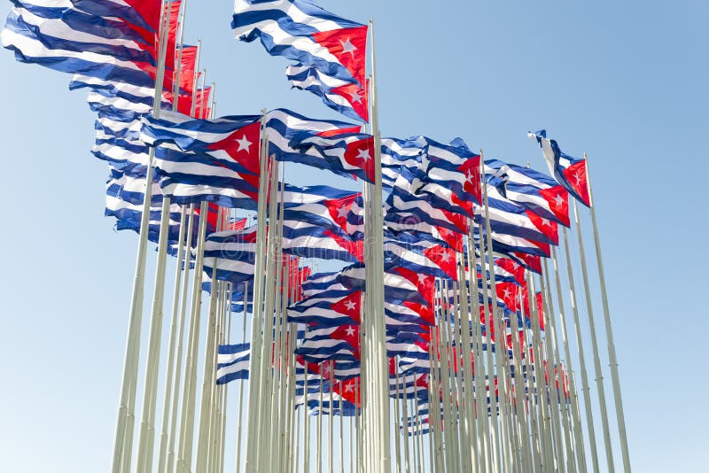 Cuban flags stock photo. Image of patriotism, flying - 40796464